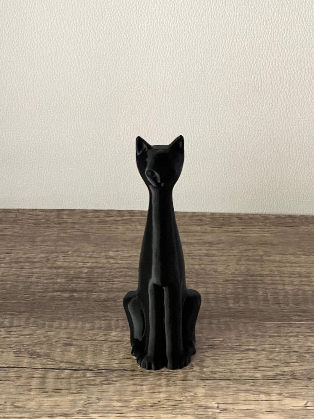 3D Printed Long Neck Cat Statue - Mid-century Modern Art for Cat Lovers ...