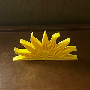 3D Printed Sunshine Statue, Sun and Moon, Bookshelf Decor - Etsy