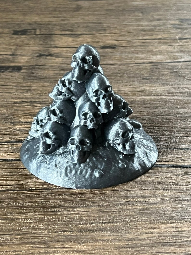 3D Printed Human Skull Pile Halloween Skull Art - Etsy
