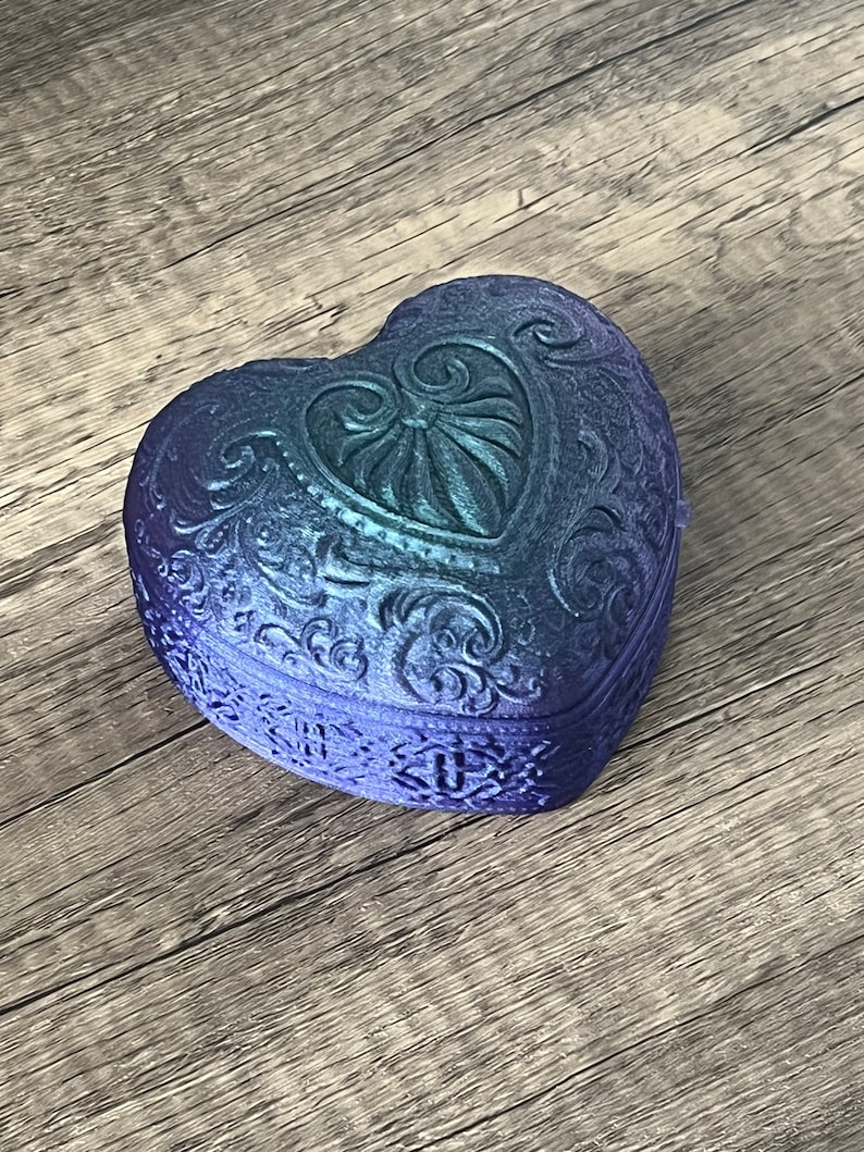 Heart Shaped Jewelry Box 3D Printed Gift for Her - Etsy