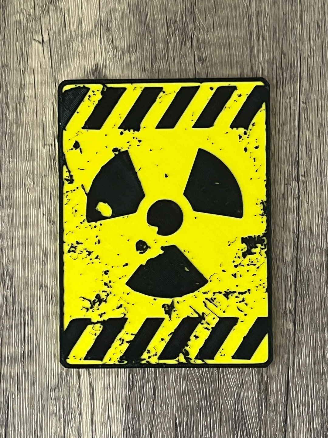 3D Printed Radioactive Warning Sign, Radioactivity, Caution - Etsy