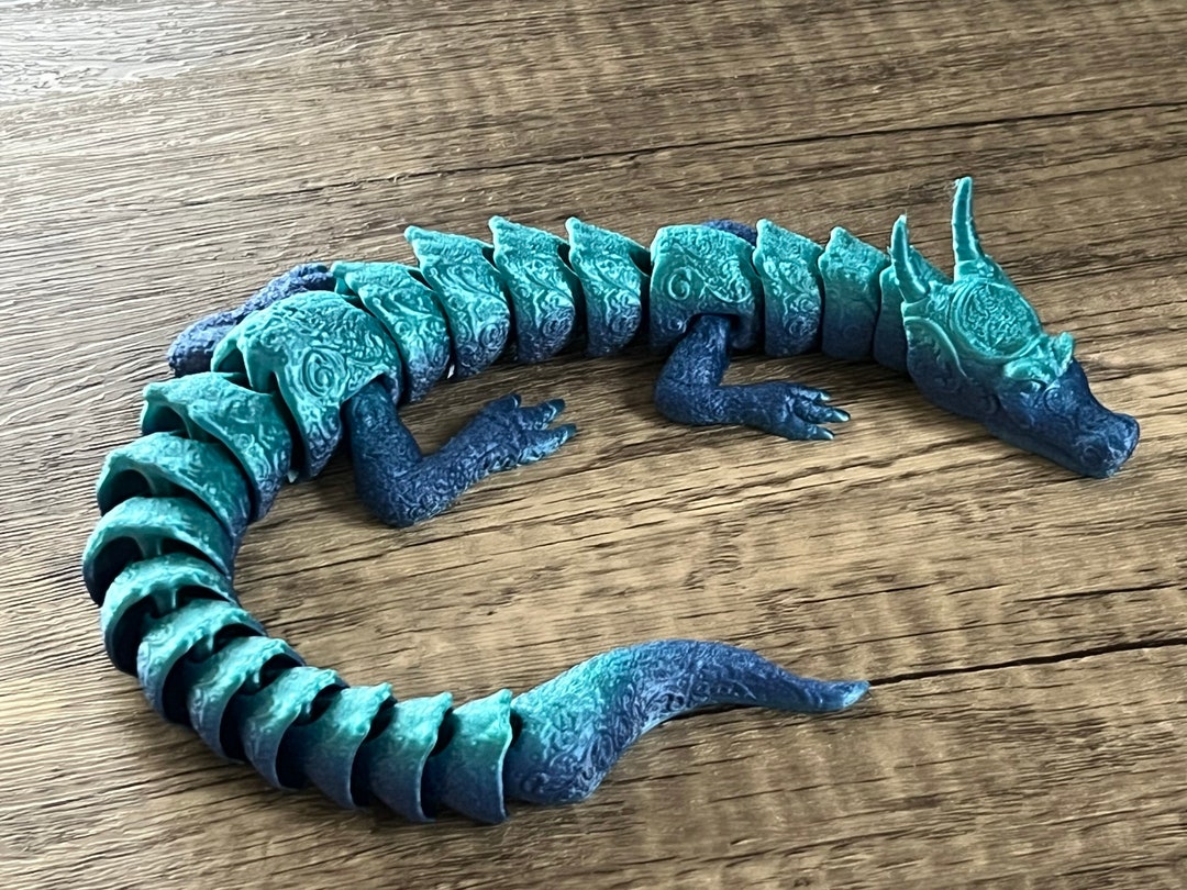 3D Printed Chinese Dragon, Adult Fidget Toy, Mythical Creatures - Etsy