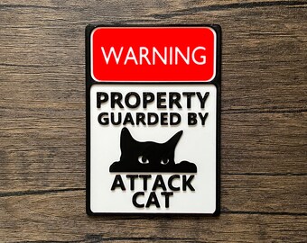 Guard Cat on Duty Signs - Etsy