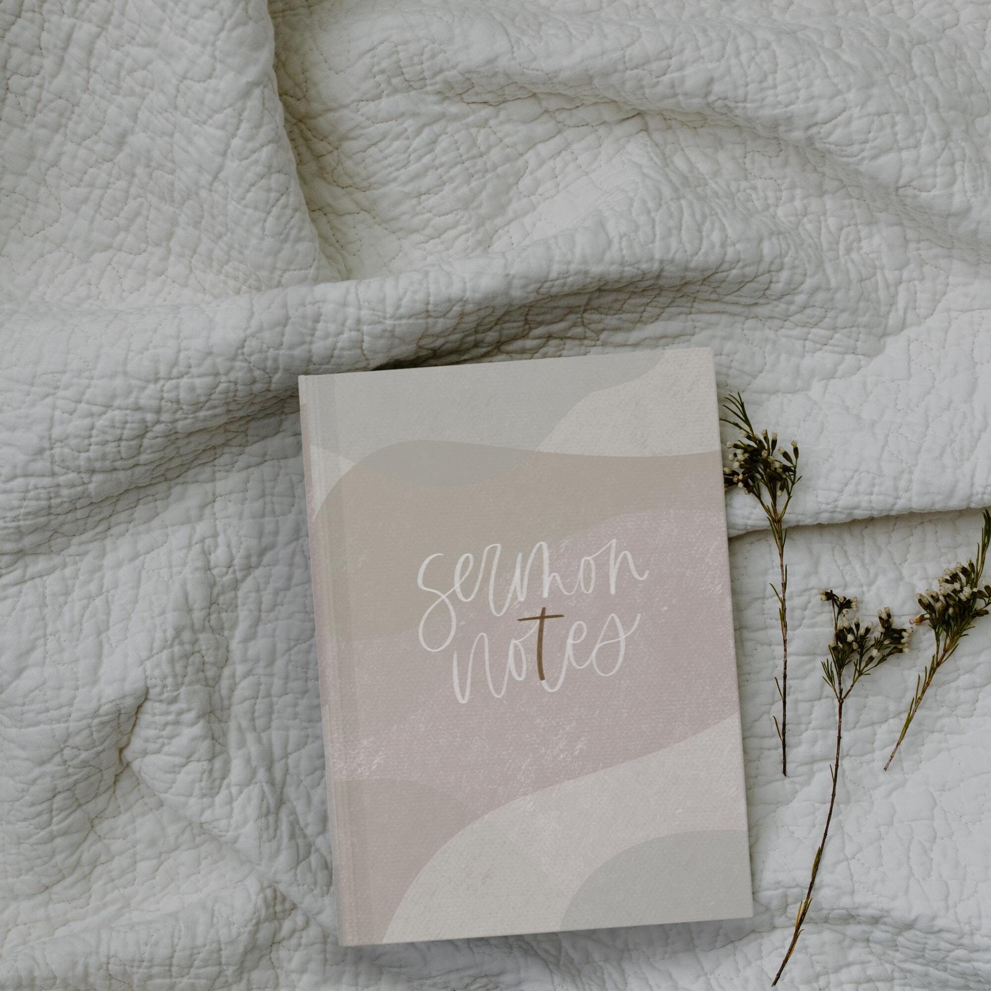 Sermon Notes Notebook Church Notes Notebook Christian Hardcover Journal ...