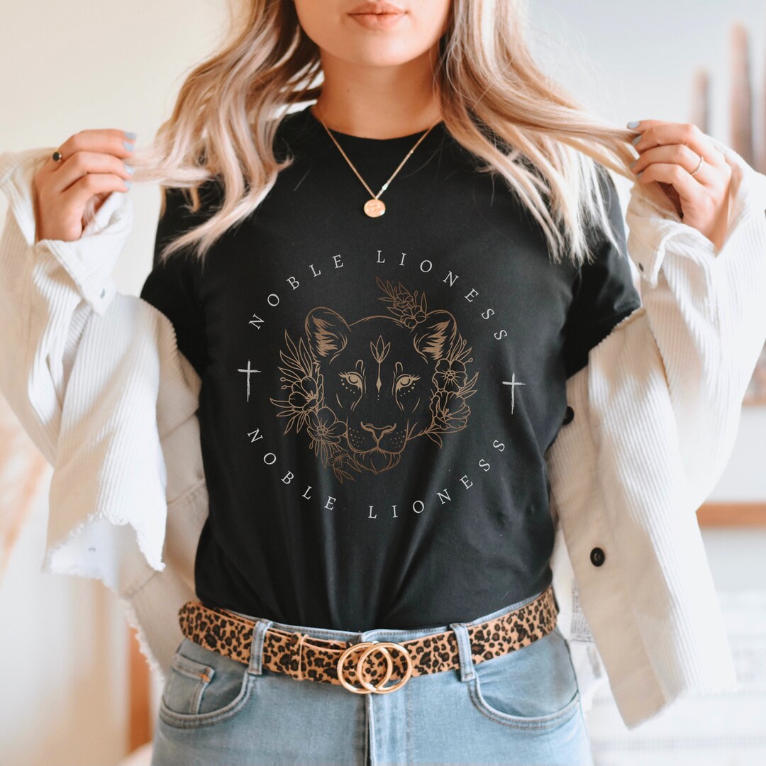 Lioness Christian T-shirt: Woman of God, Faith-based Apparel - Etsy