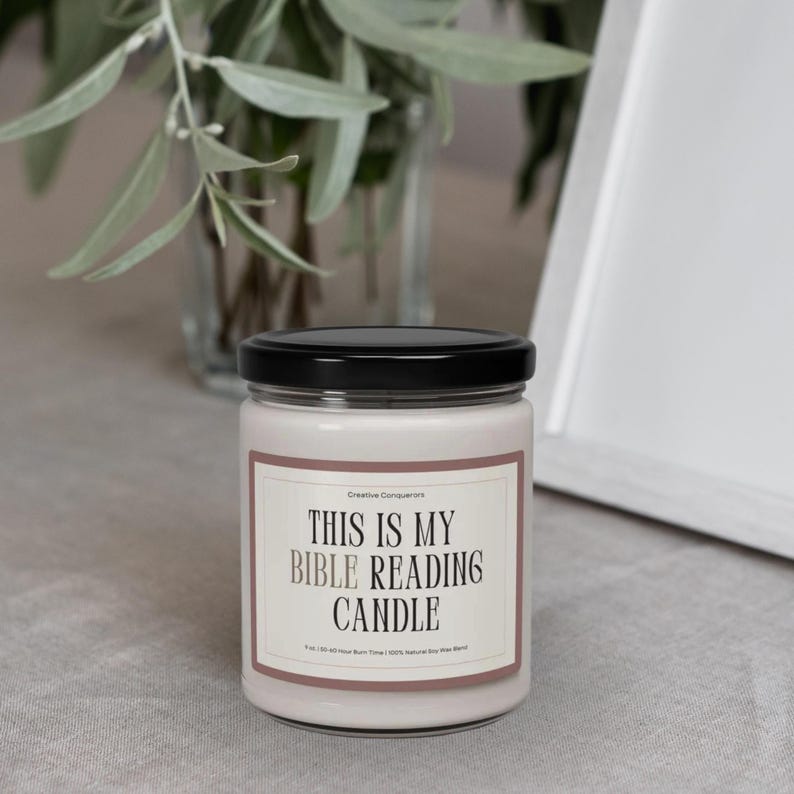 Christian Candle Bible Reading Candle Girly Bible Study Candle ...