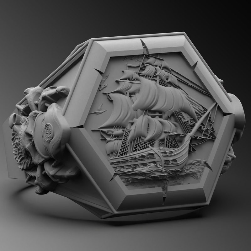 Navy Ship Ring - Etsy