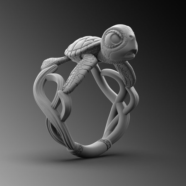 Turtle Ring - Etsy