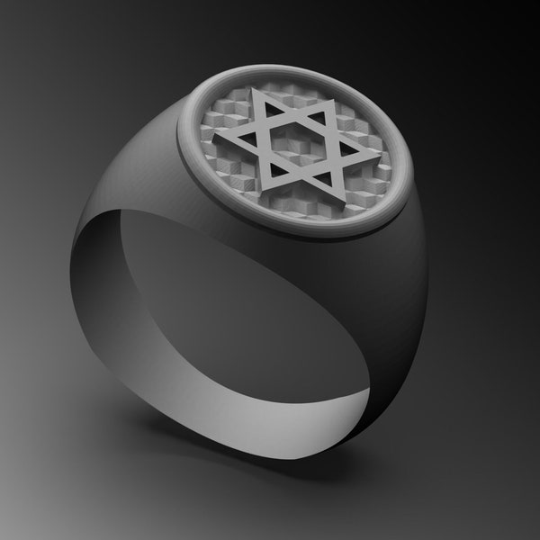 Star of David Pinky Ring - Etsy