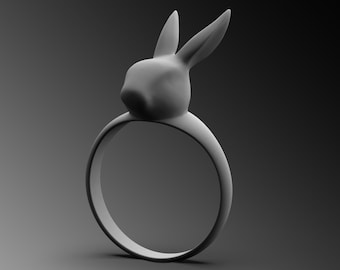 Rabbit Pinky Ring - Etsy