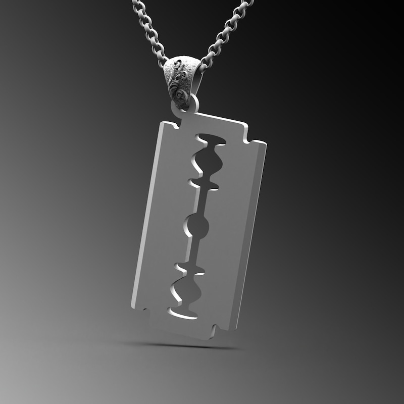 Razor Blade Necklace - Etsy