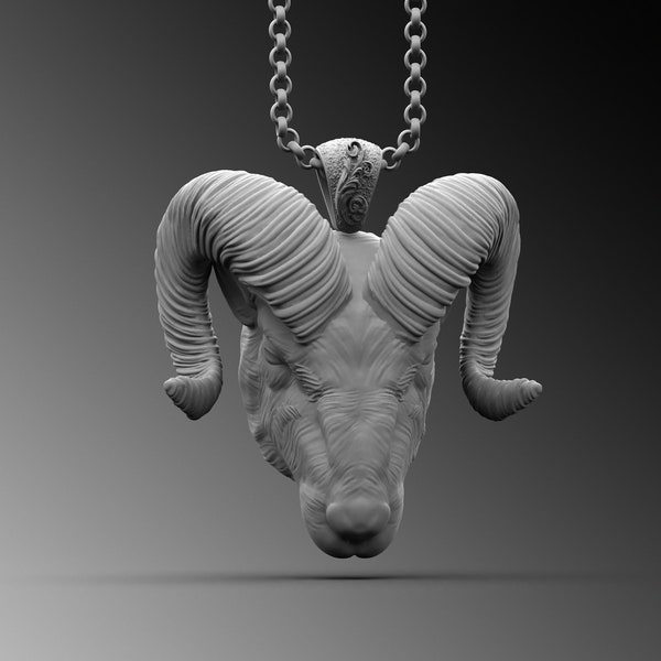 Ram Pendant - Etsy