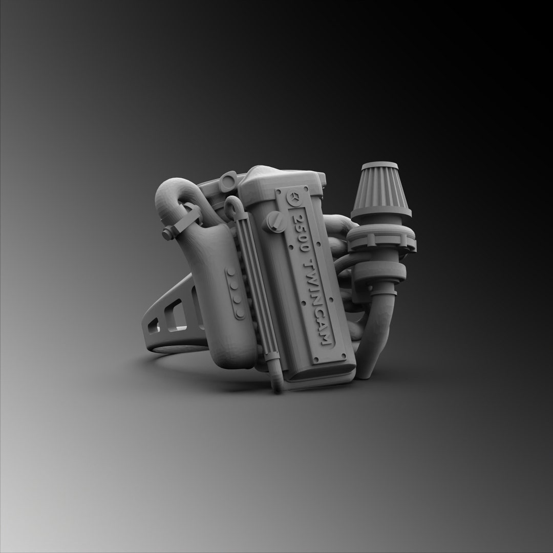 Silver Car Engine Ring - Sterling Mechanic Car Engine Ring - Unique ...