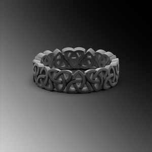 The Trinity Celtic Knot Handmade Sterling Silver Men Band Ring, the ...