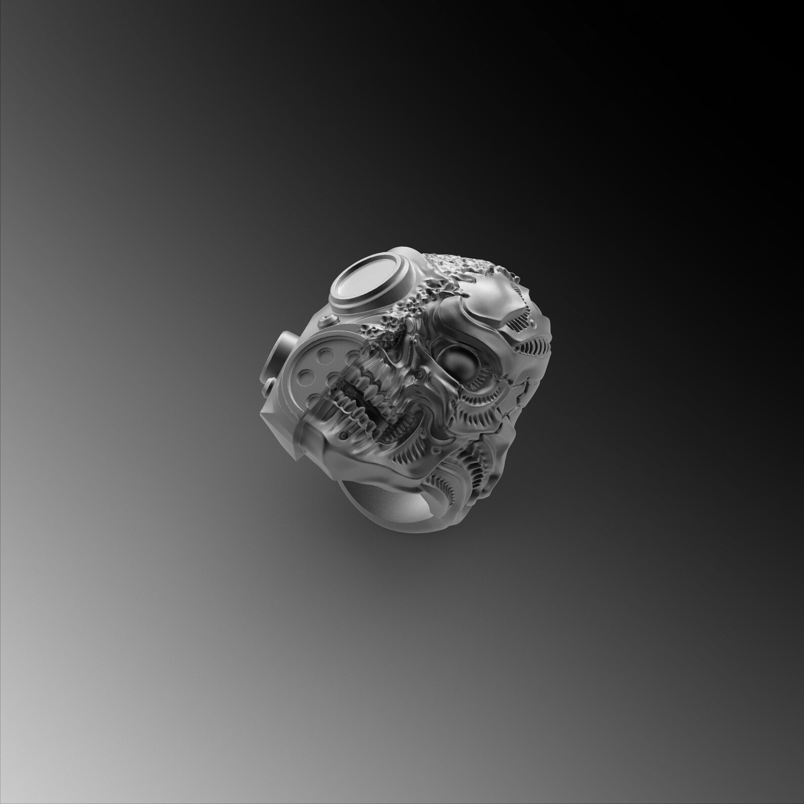 Silver Gas Mask Rings for Man Gas Mask Skull Ring Sterling - Etsy