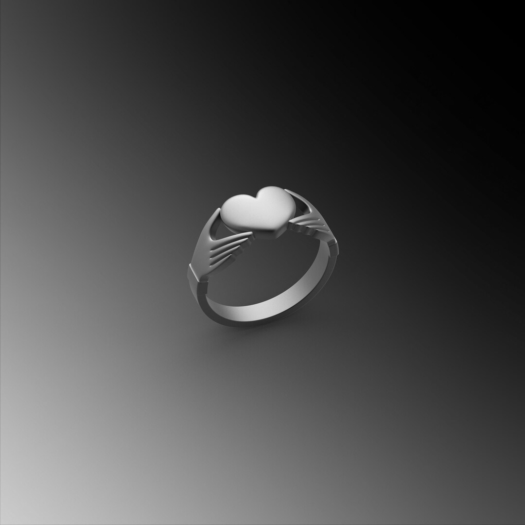 Mens Claddagh Ring: Sterling Silver Celtic Irish Promise - Etsy