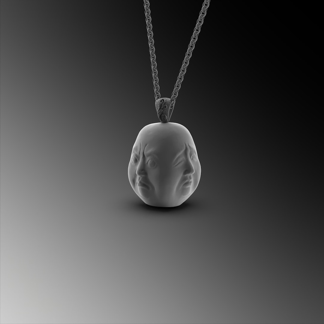 Sterling Silver Buddha Men's Necklace, Mens Gift Buddha Pendant, Unisex ...