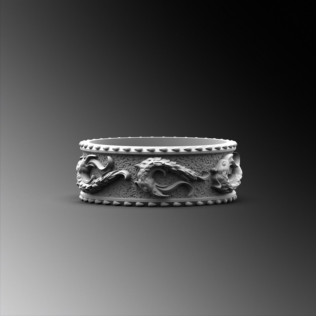 Silver Phoenix Ring, Mens Immortal Bird Signet Ring, Mens Silver Phoenix in Flames Ring ...