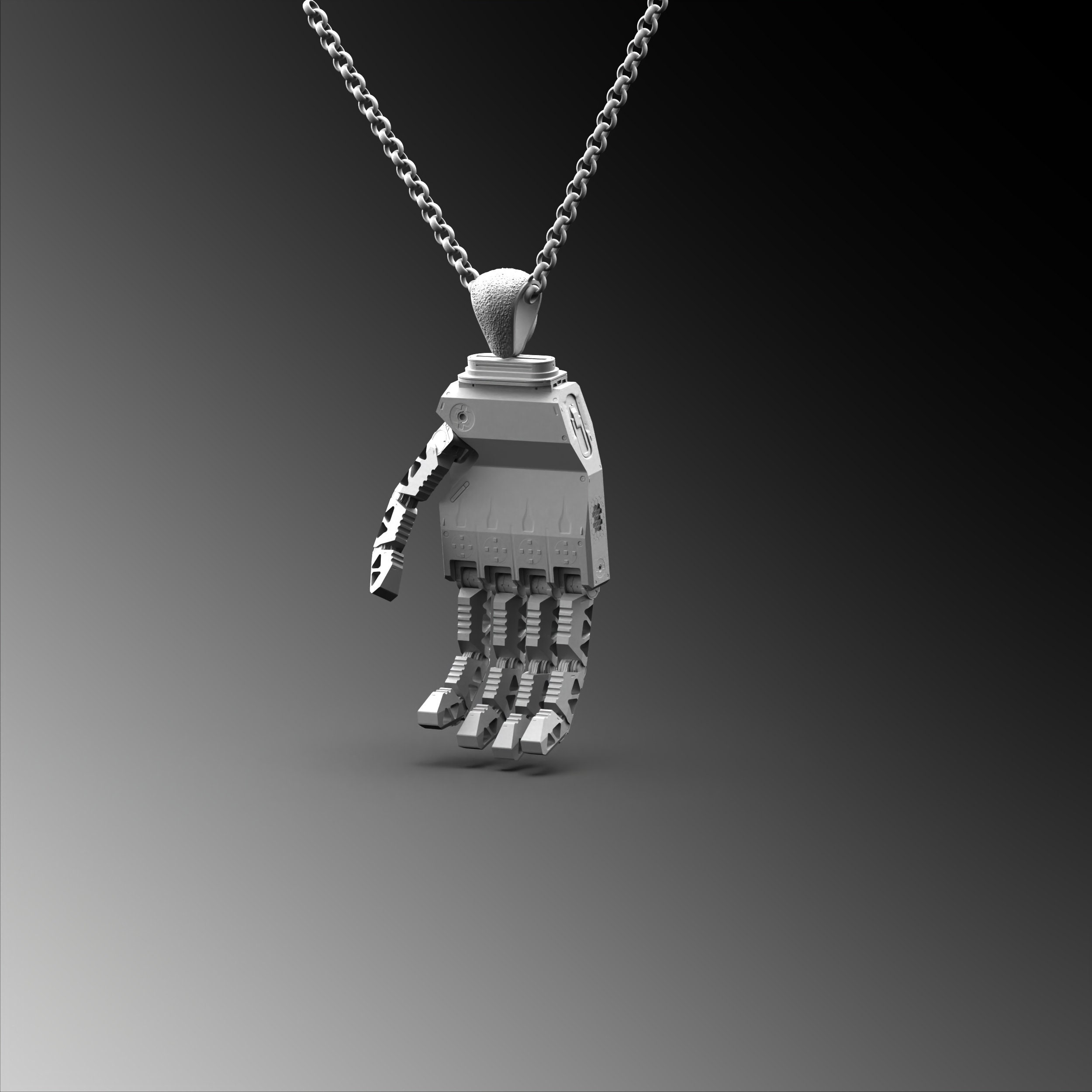 Steampunk Robot Charm For Men Women COPPERTIST.WU Mechanical Hand ...