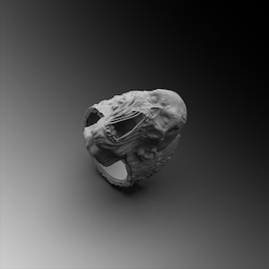 Silver Zombie Ring Sterling Horror Ring 925k Silver Handmade - Etsy