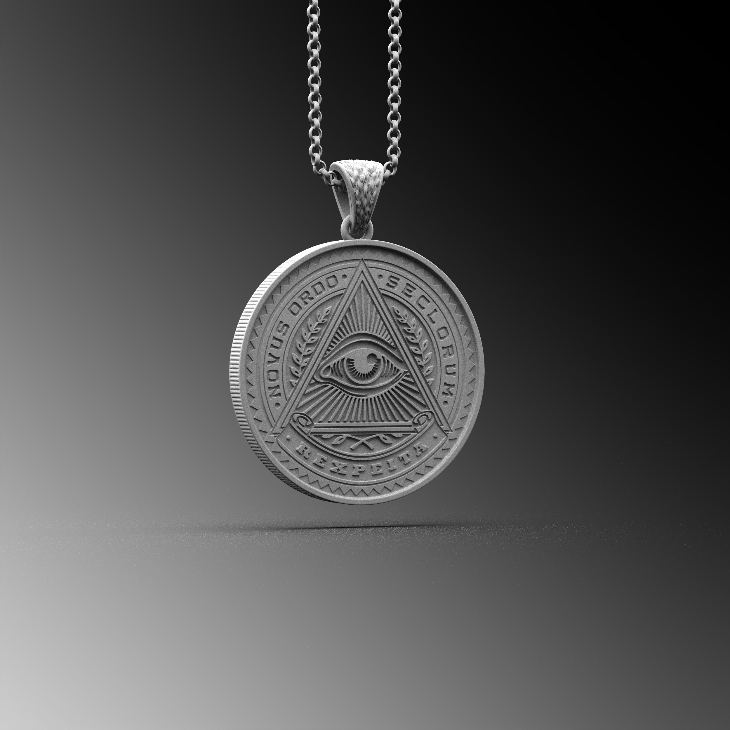 All Seeing Eye of Providence Pendant Masonic & Illuminati - Etsy