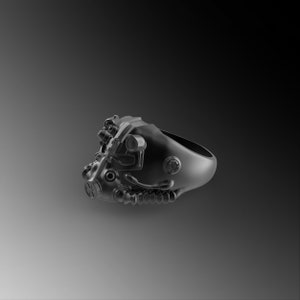 Gas Mask Rings for Man Toxic Skull Ring Biker Biohazard Skull - Etsy