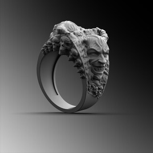 Demon Skull Ring Hell Satan 925 Silver Ring Sterling Handmade - Etsy