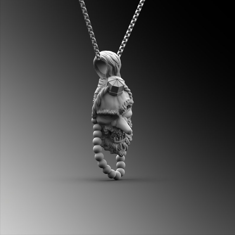 Silver Tengu Pendant for Man Japanese Mask Necklace Samurai - Etsy