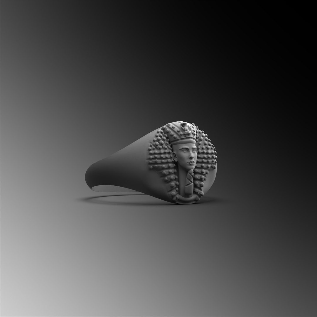 Ancient Egyptian Pharaoh Ring, 925 Silver Egyptian God Man Ring ...