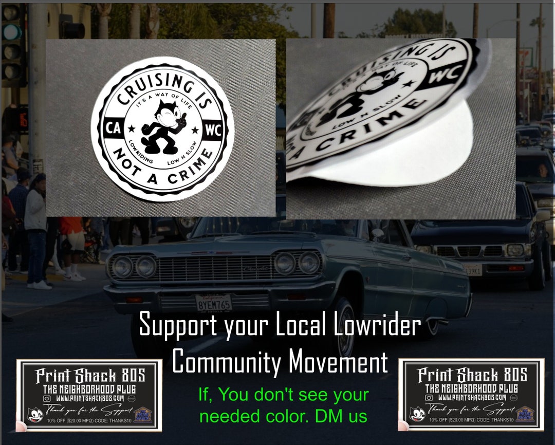 Felix the Cat Decal Window Sticker Cruising is Not a Crime - Etsy