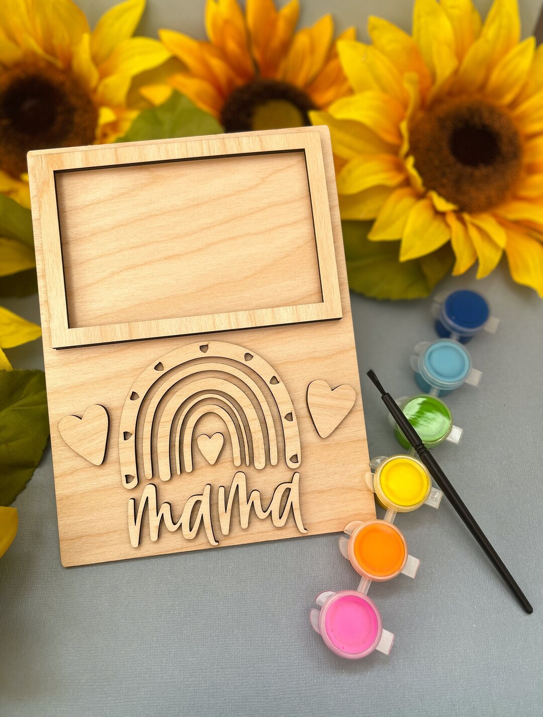 Mothers Day Gift. Paintable Frame Kit. DIY Gift. Paint Kit. Gift From ...