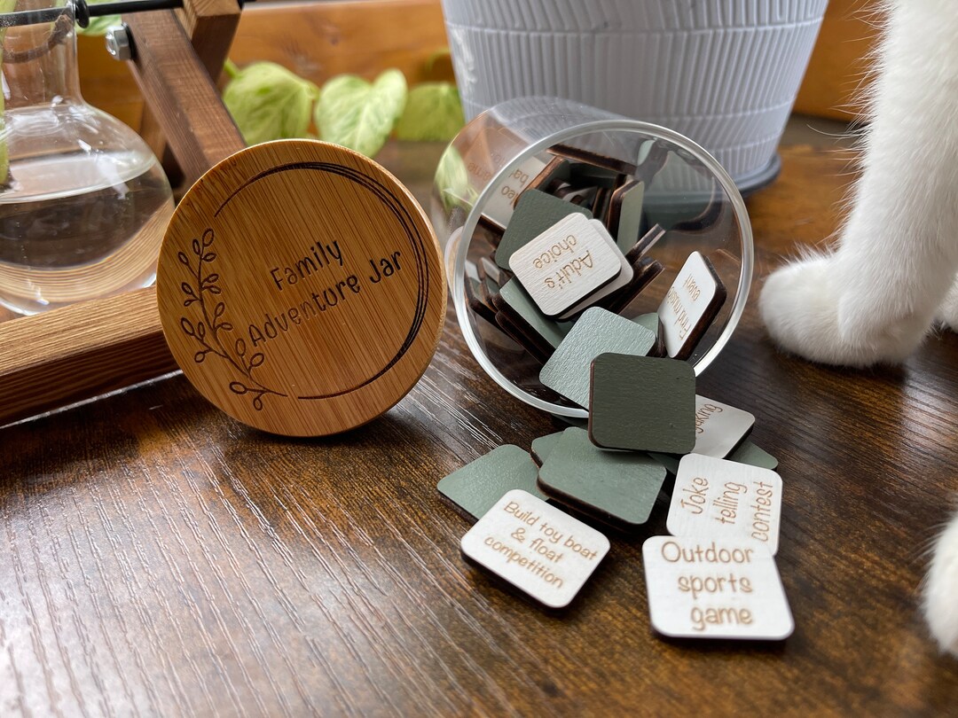 Personalized Family Adventure Jar, 52 Weekend Activity Ideas - Etsy