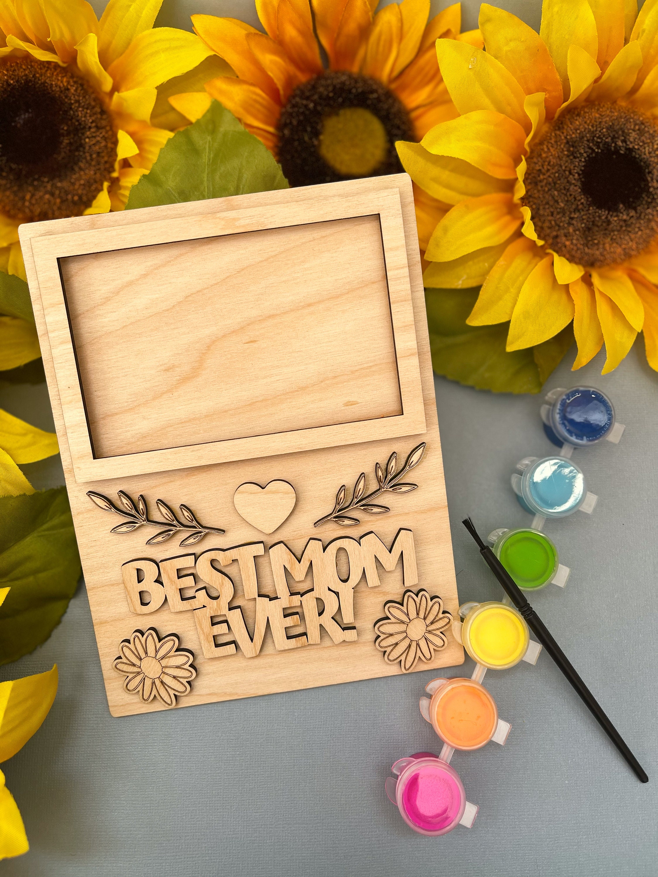 Mothers Day Gift. Paintable Frame Kit. DIY Gift. Paint Kit. Gift From ...