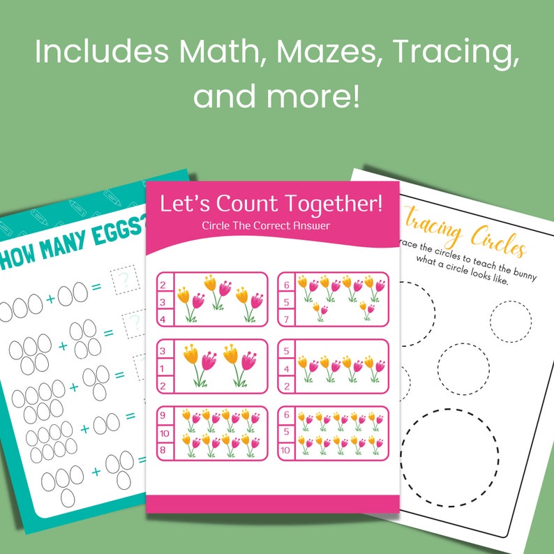 Printable Easter Activity Book - Digital Download - Activities for Kids ...