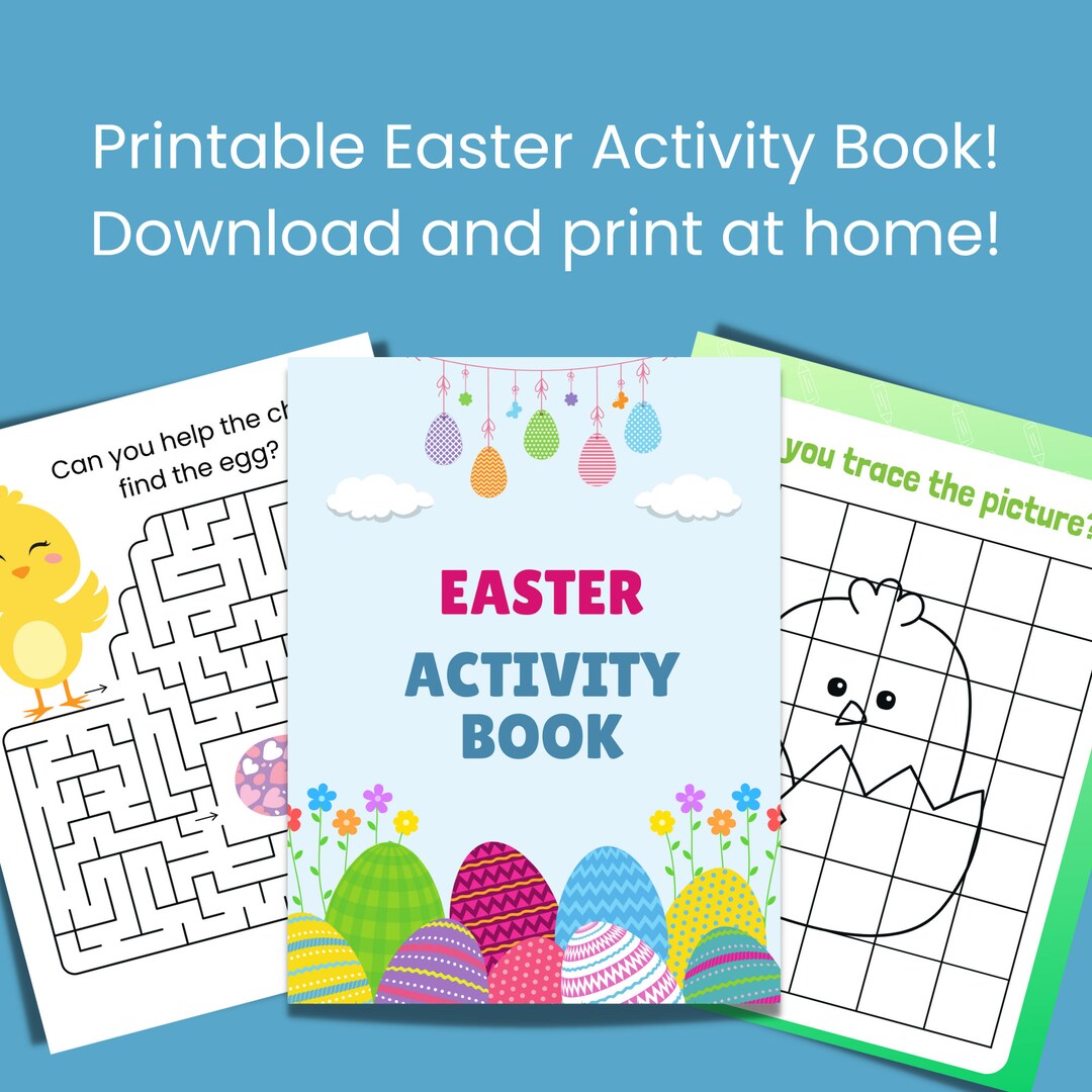 Printable Easter Activity Book - Digital Download - Activities for Kids ...