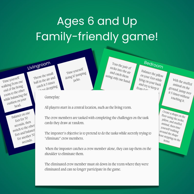 The Imposter Game - Kids Edition, Digital Download, Print and Play! - Etsy