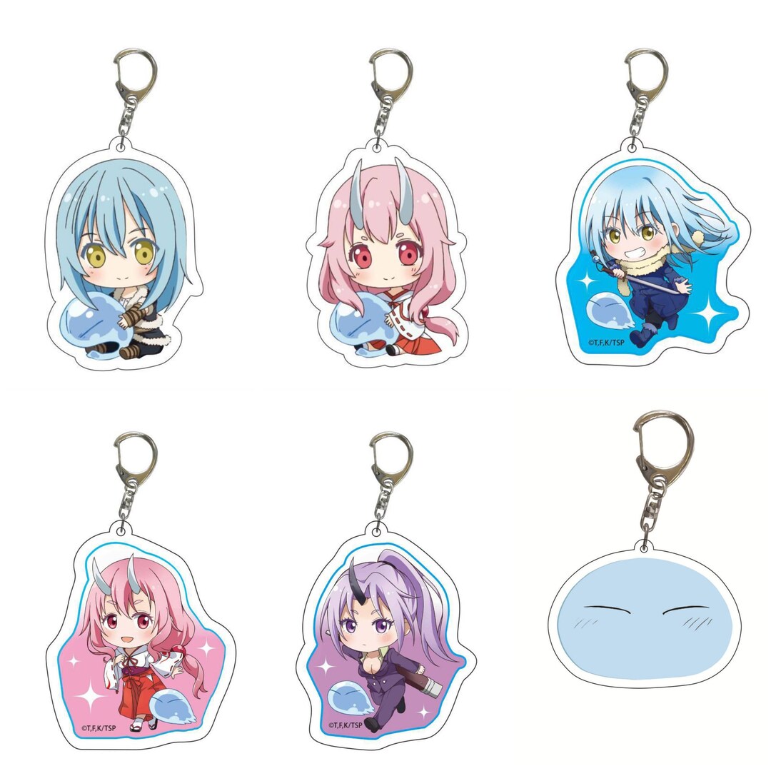 Slime Anime Cute Chibi Acrylic Keychains - Etsy UK