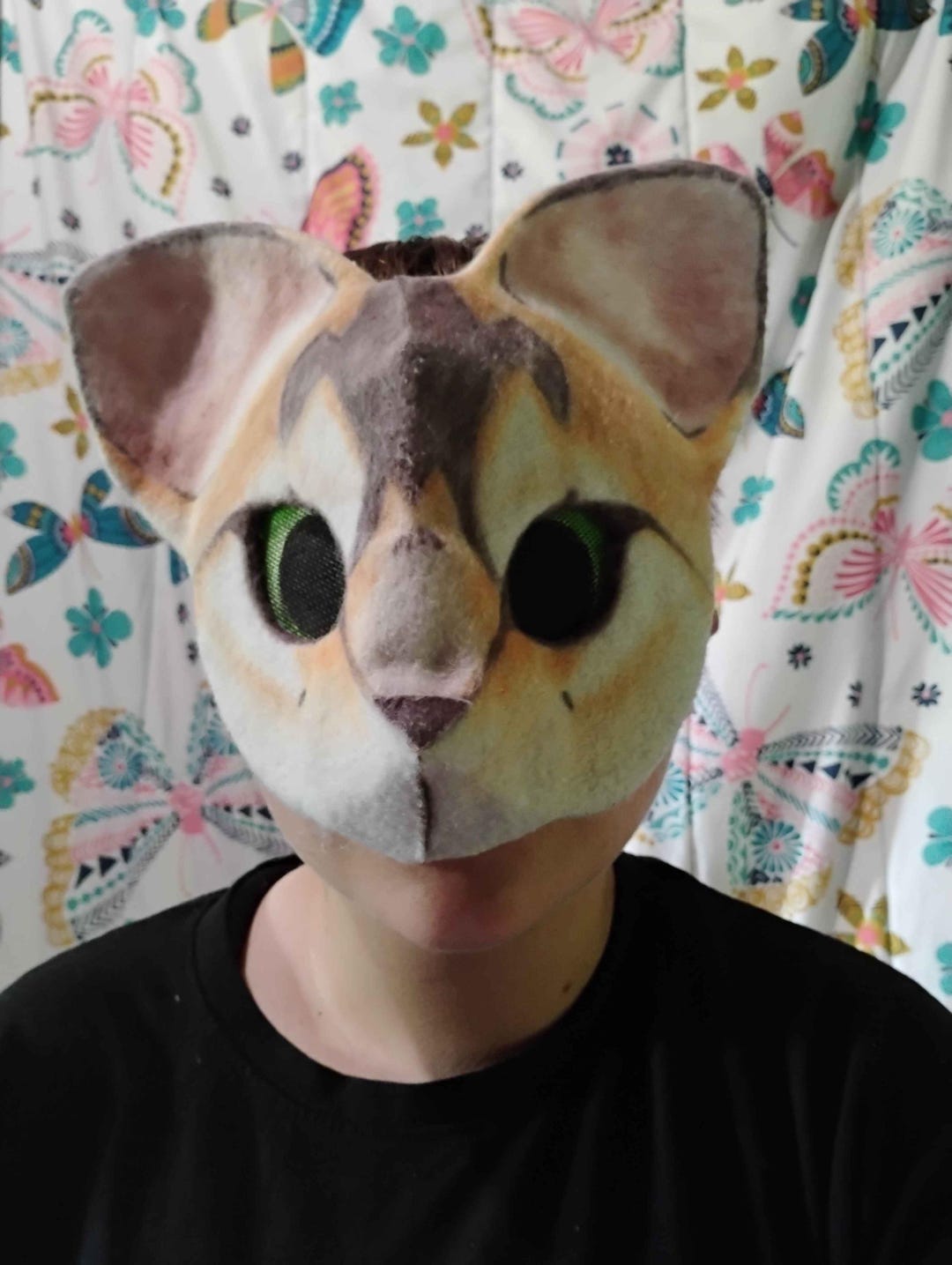 Sand Cat Animal/therian Mask - Handmade, Felted, Lined, Cat - Etsy