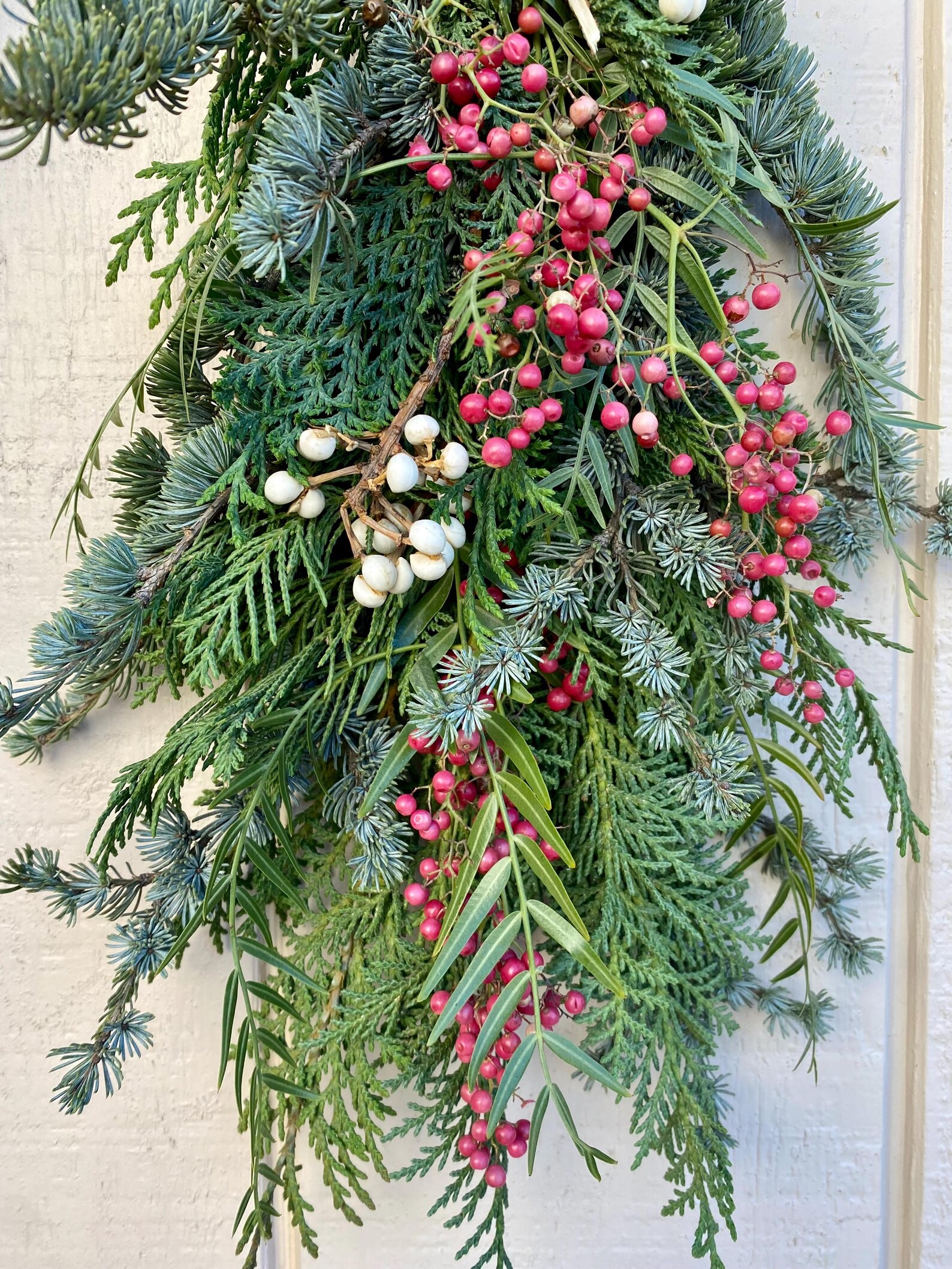 Fresh Christmas Garland, Winter Garland, Holiday Garland, Centerpiece ...