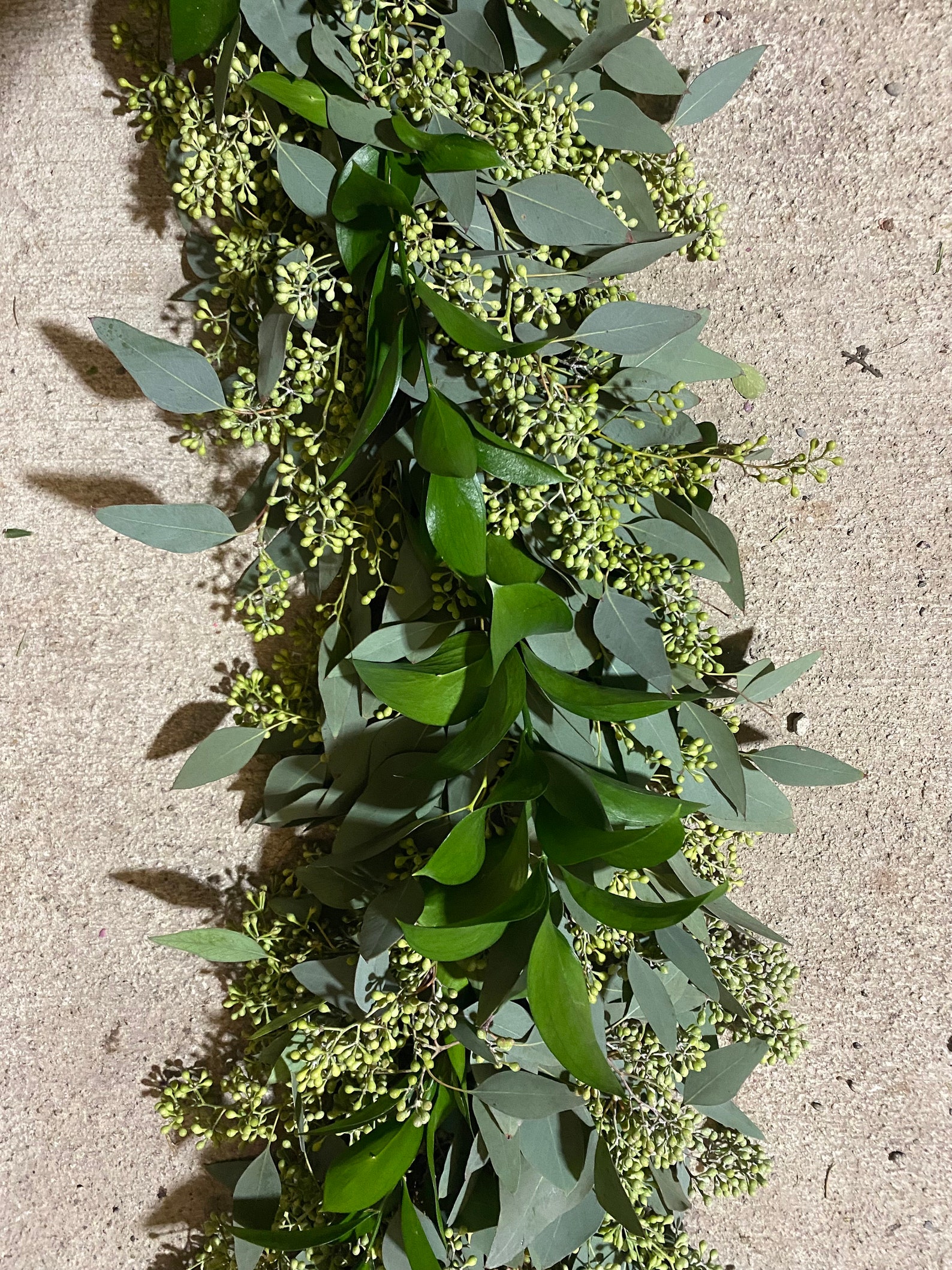 Fresh Ruscus Seeded Garland, Real Greenery Garland, Wedding Garland ...
