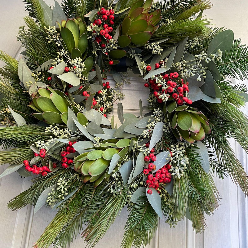 Fresh Christmas Wreaths - Etsy
