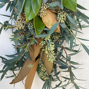 Fresh Magnolia Seeded Gunni Garland, Fresh Greenery Garland, Wedding ...