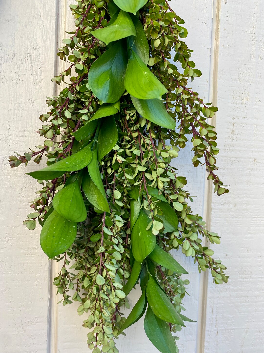 Fresh Boxwood Israeli Ruscus Garland, Real Greenery Garland , Wedding ...