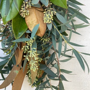 Fresh Magnolia Seeded Gunni Garland, Fresh Greenery Garland, Wedding ...