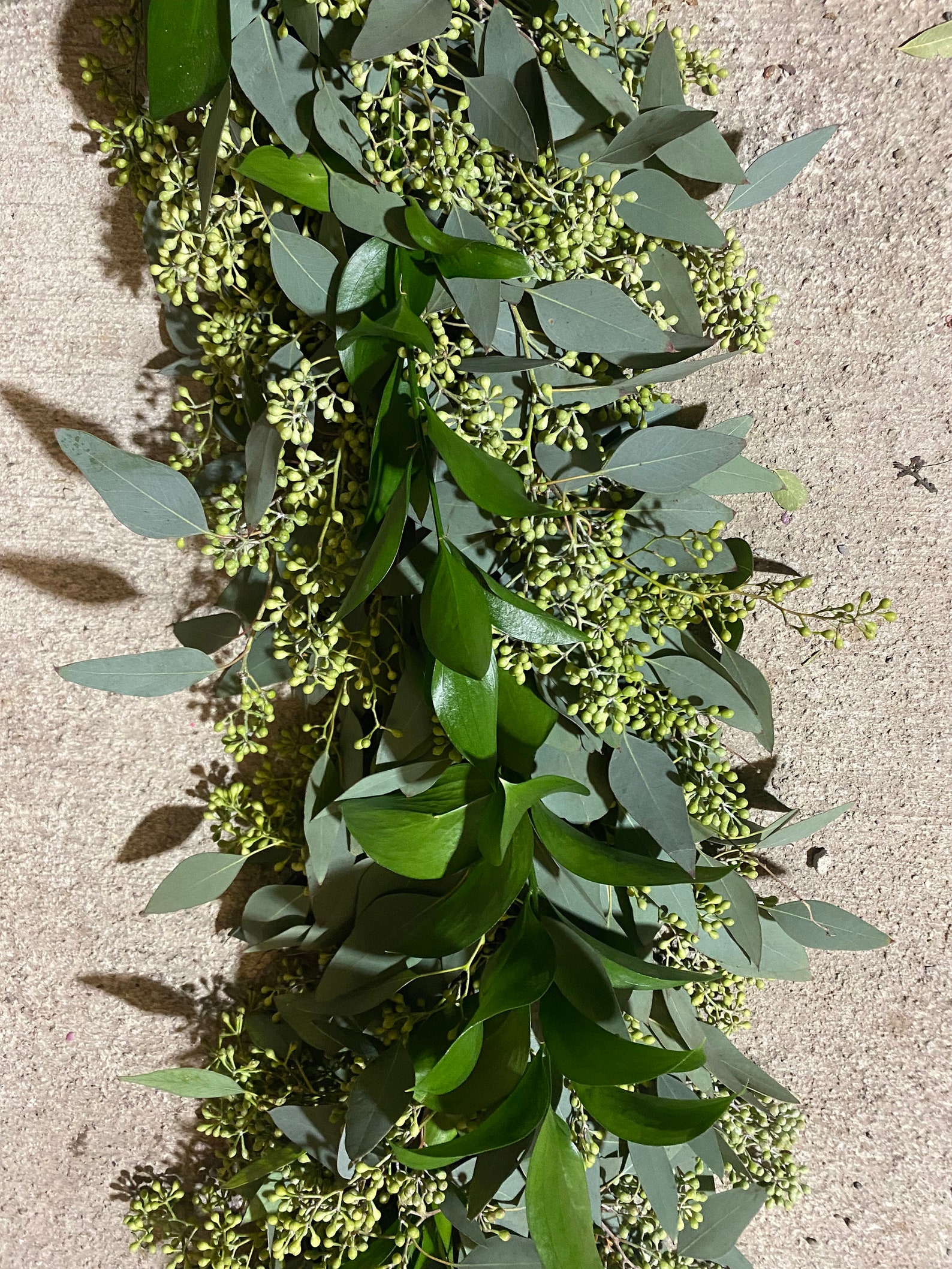 Fresh Ruscus Seeded Garland, Real Greenery Garland, Wedding Garland ...