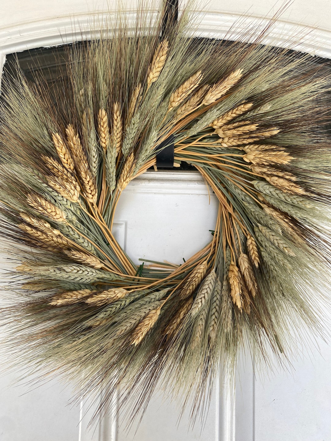Dried Wheat Wreath - Etsy