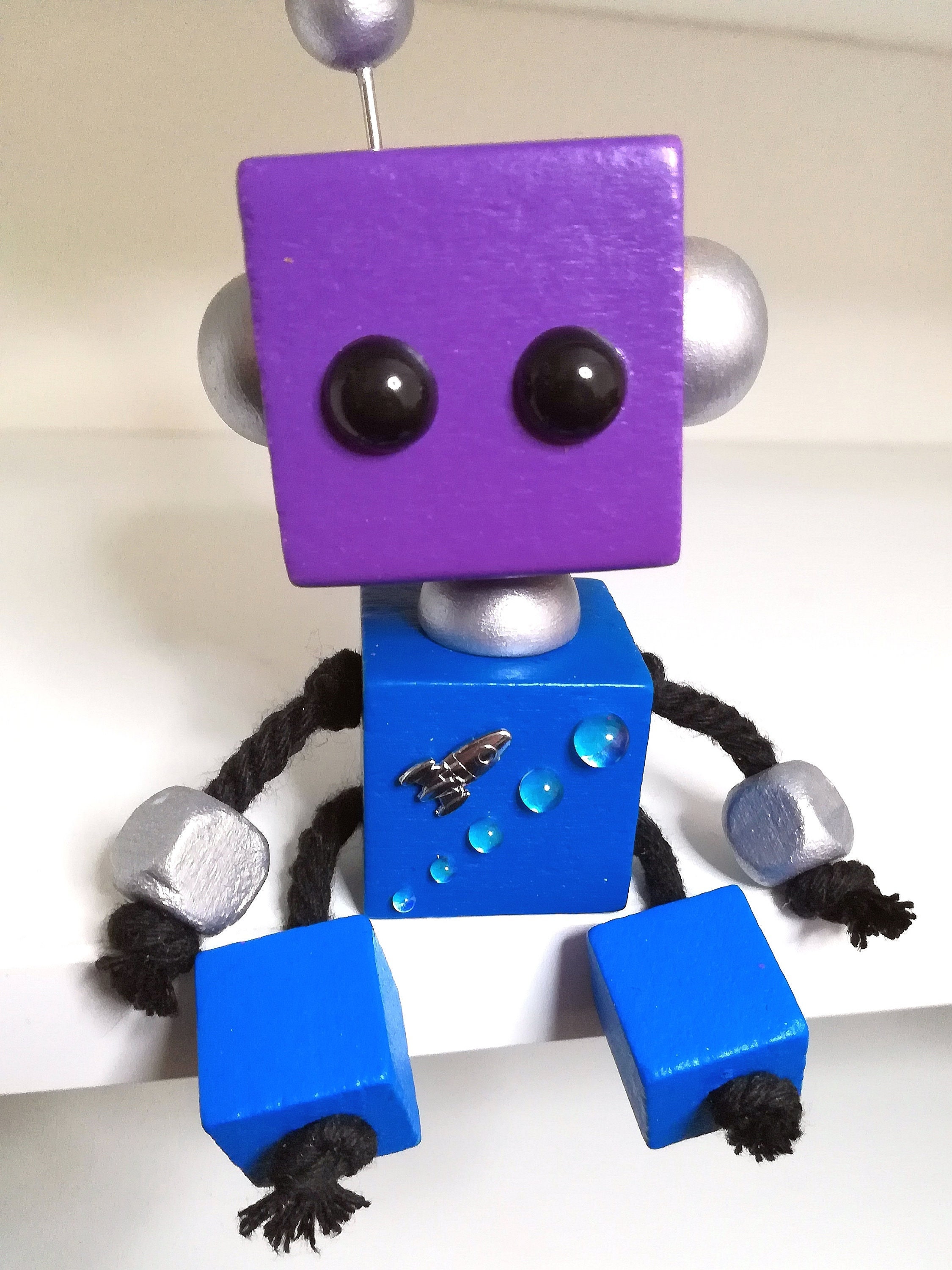 Wooden Robots, Buddies, Block Bots, Figurine, Sci Fi, Spaceman, Cute ...