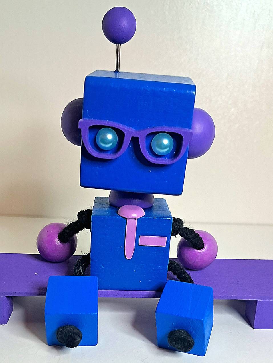 Wooden Robots, Robots, Block Bots, Figurines, Small Geeky Nerdy Cute ...