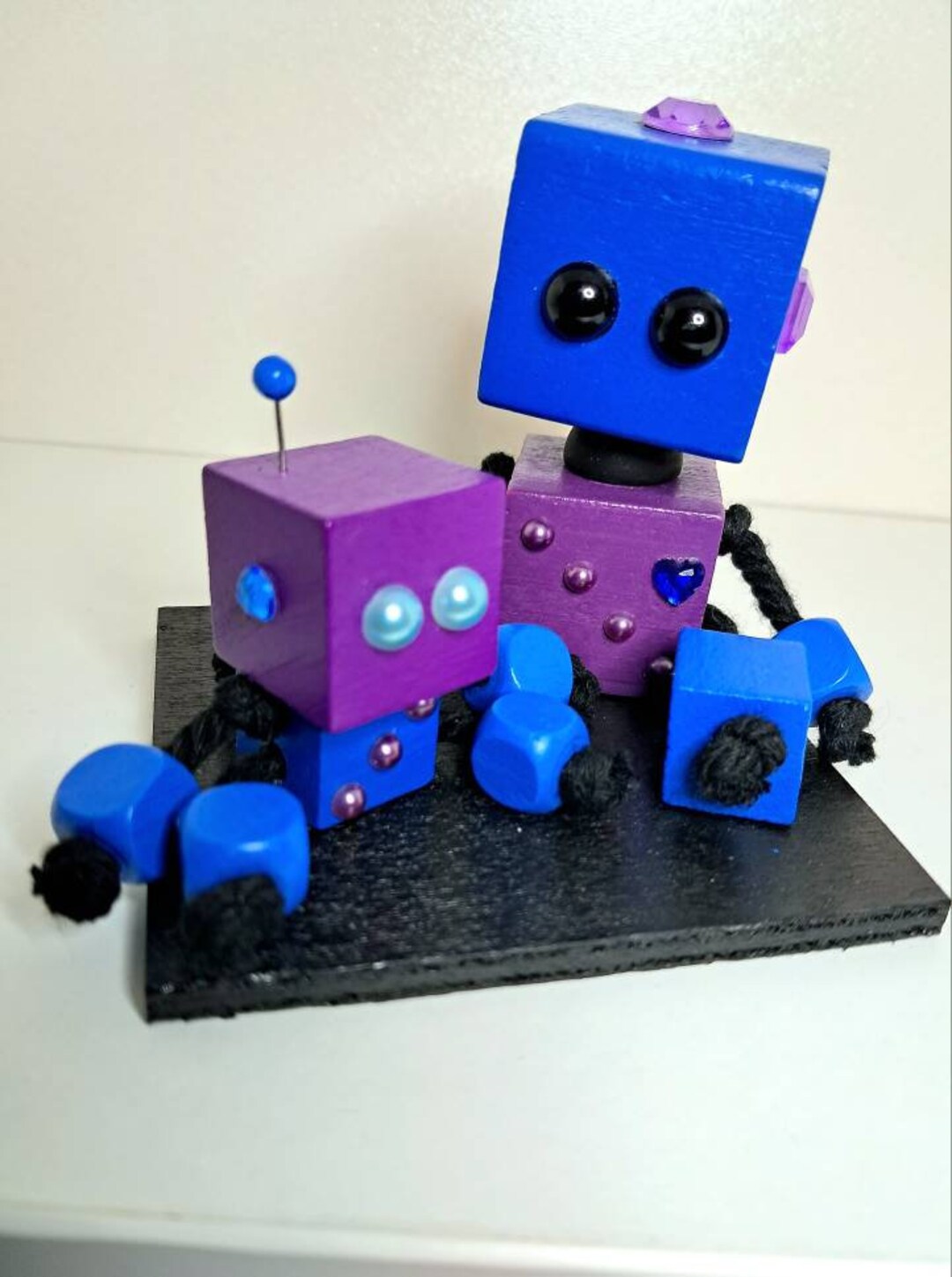 Wooden Robots, Block Bots, Figurines, Small Geeky Nerdy Cute Gifts ...