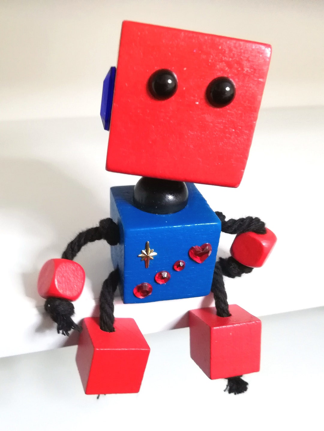 Wooden Robots, Block Bots, Figurines, Gift, Cute Gifts, Geeky Gifts ...